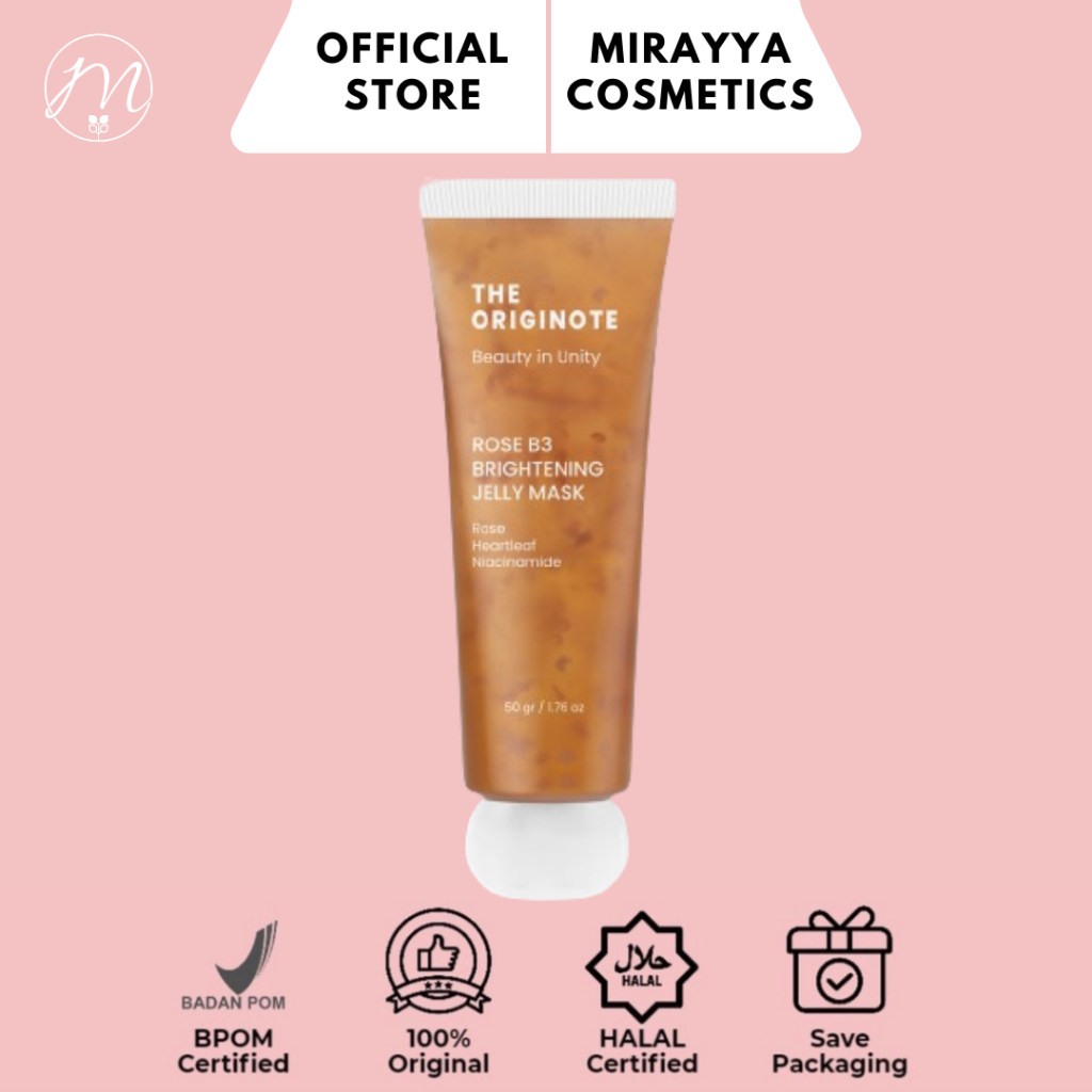 Jual [READY] The Originote Rose B3 Brightening Jelly Mask - Masker Gel ...