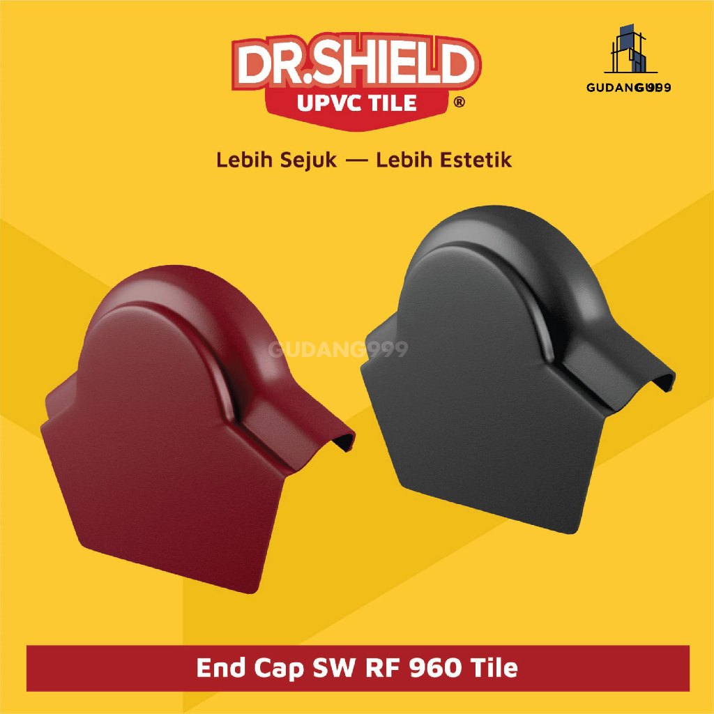 Jual Genteng UPVC Dr.Shield / End Cap Ridge / Tutup Punggungan / UPVC ...