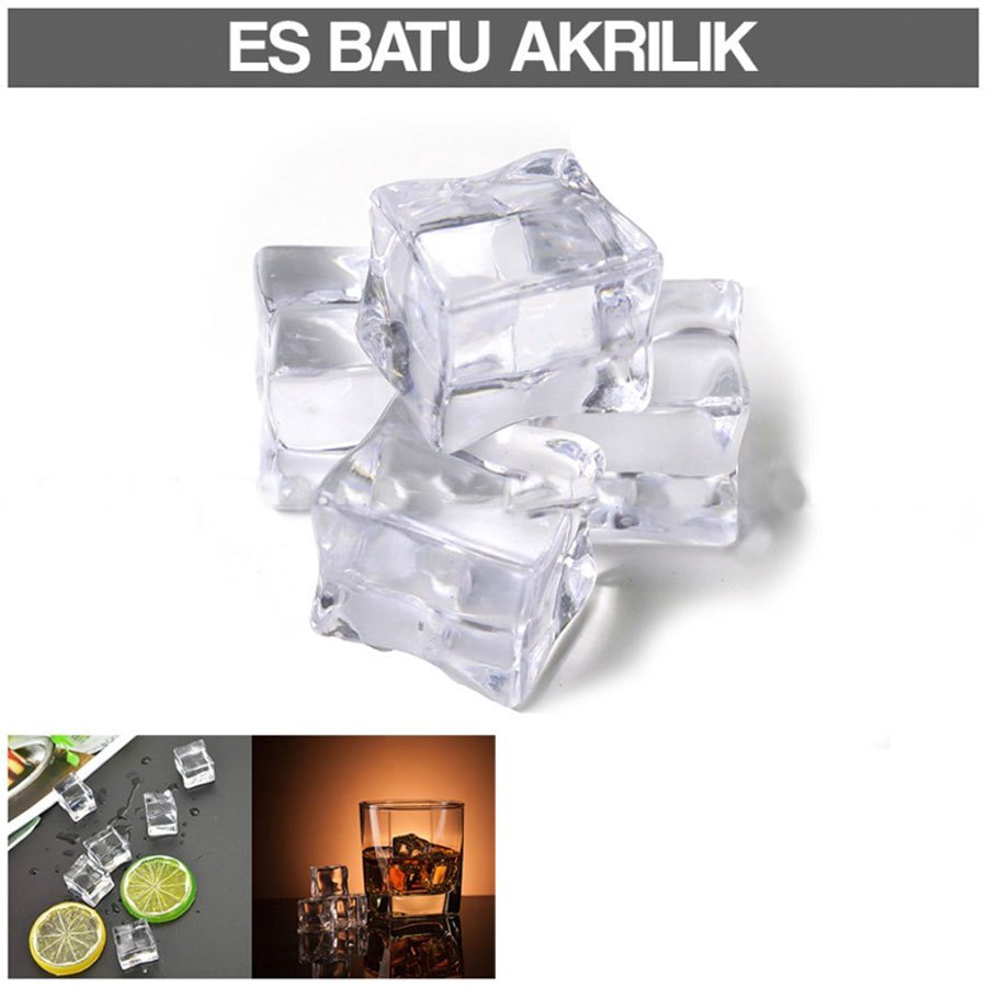 Jual Fake Ice Cube Es Batu Palsu Akrilik Imitasi Acrylic Photograhy ...