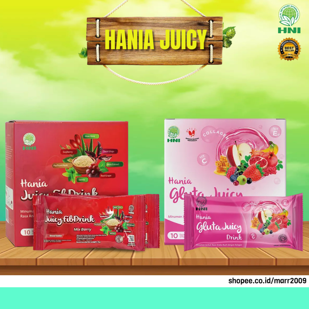Jual HANIA JUICY - HANIA JUICY FIBDRINK - HANIA GLUTA JUICY DRINK ...
