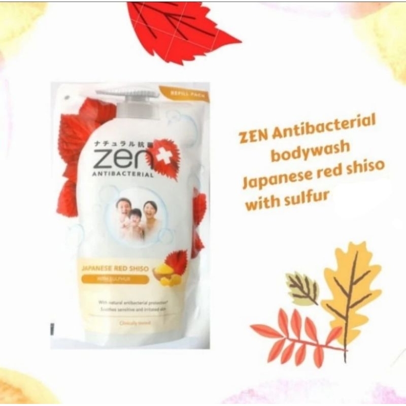 Jual Zen Antibacterial Body Wash With Sulfur Sabun Cair Refill 400 ml | Shopee Indonesia
