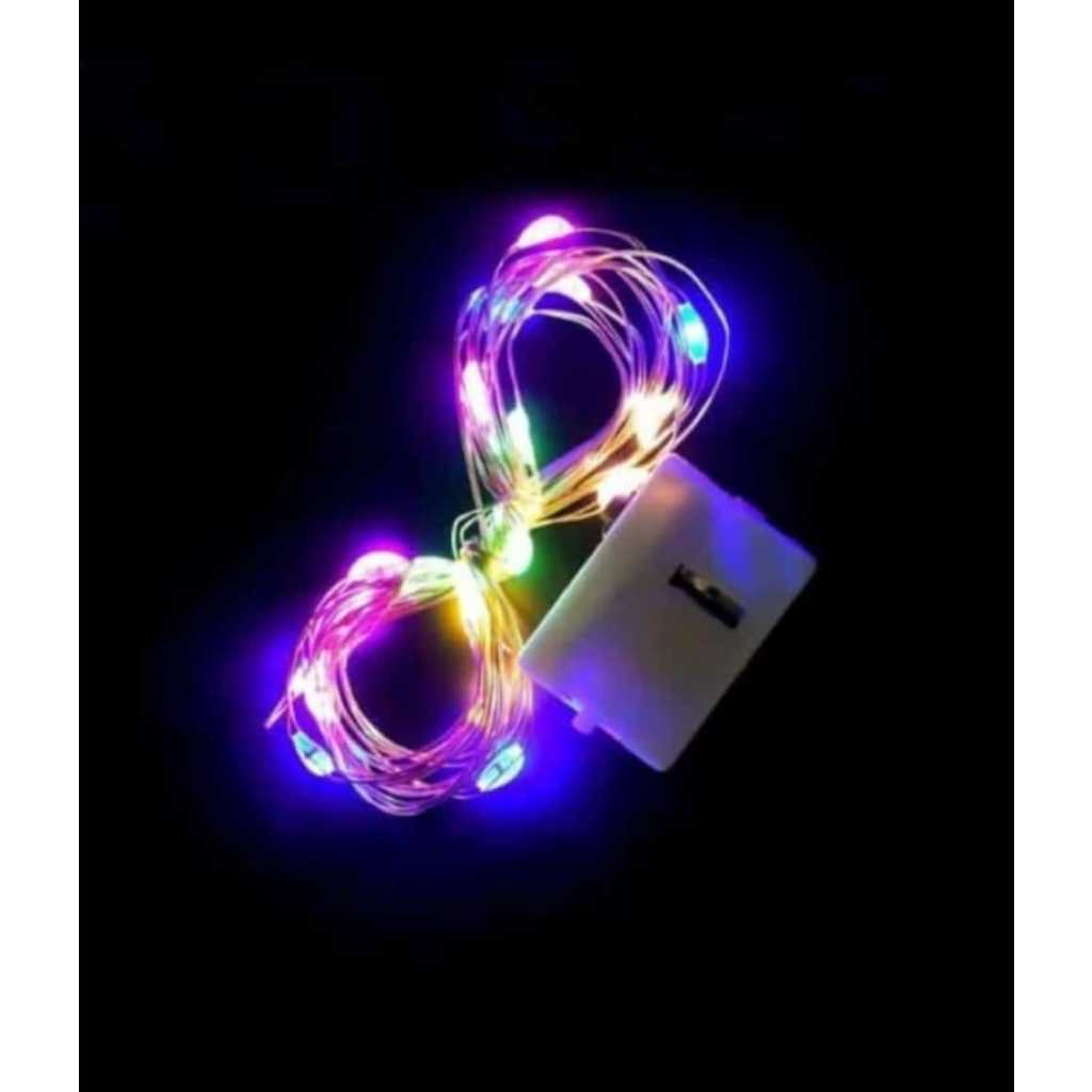 Jual Lampu Led Kawat Led Rainbow Fairy Light Copper Wire Kedip 1 meter ...