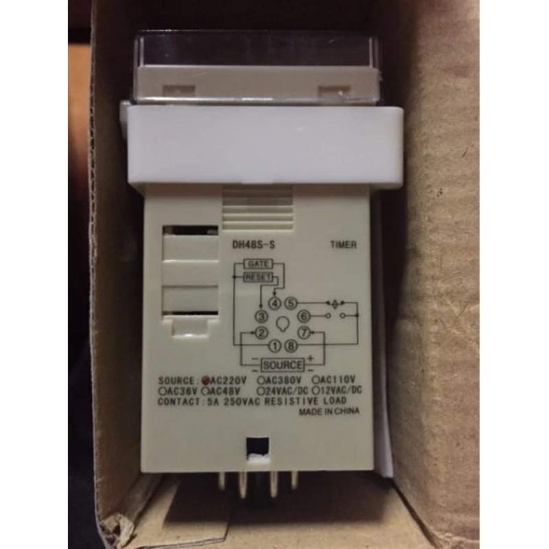 Jual Omron DH48S-S digital timer precision delay time relay twin ...