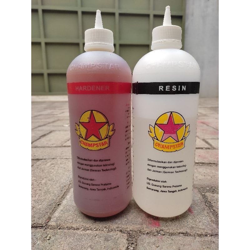Jual Lem EPOXY Resin Hardener BINTANG Champstar Tutup Putih Lem Kayu ...