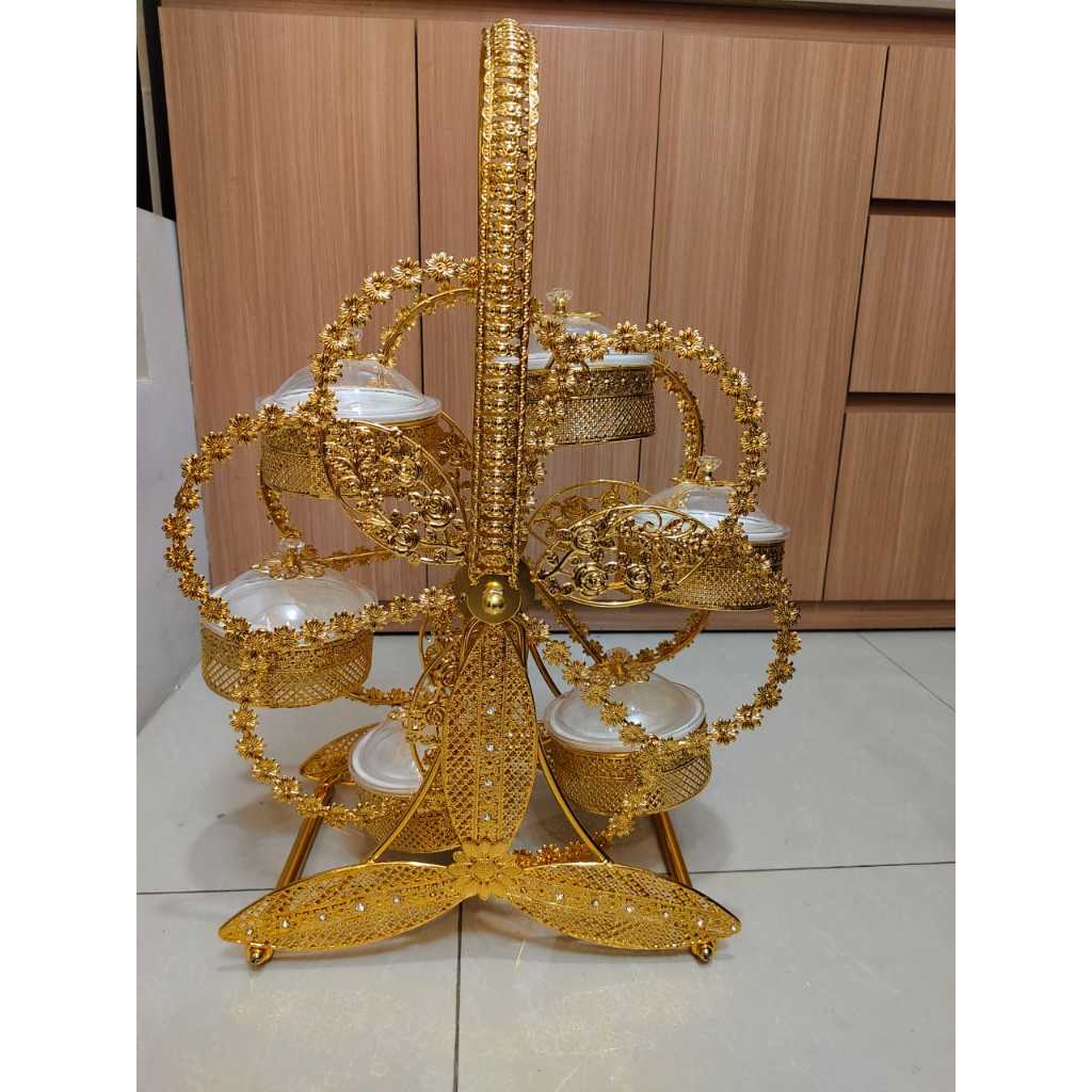 Jual 【Ready】GOLDEN IRON FERRIS WHEEL CERAMIC JAR/ TOPLES BIANGLALA ...