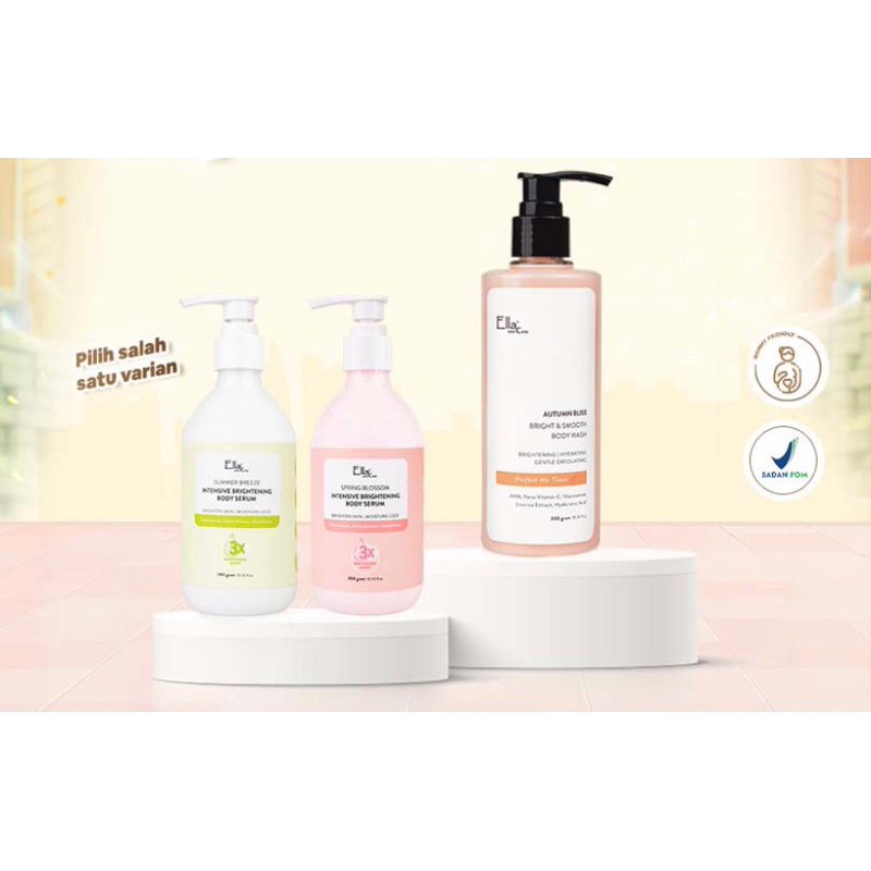 Jual ella body wash + body serum | Shopee Indonesia
