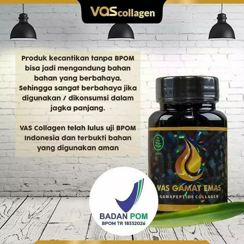 Jual VAS GAMAT EMAS COLLAGEN ISI 30 KAPSUL ORIGINAL PEMUTIH BADAN ...