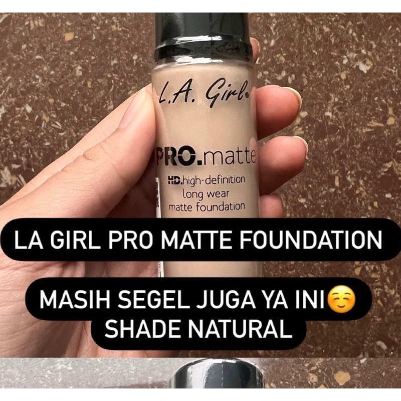 Jual LA GIRL PRO MATTE FOUNDATION SHADE NATURAL | Shopee Indonesia