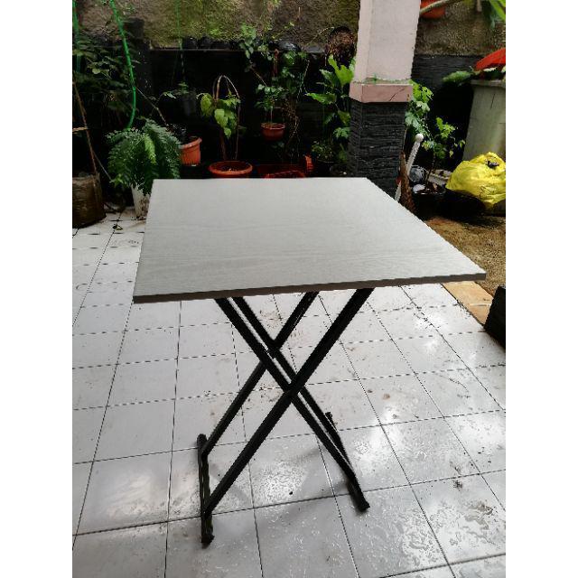 Jual Meja lipat ukuran 50x50x70 meja makan lipat meja portable folding table Meja Cafe dan resto ...
