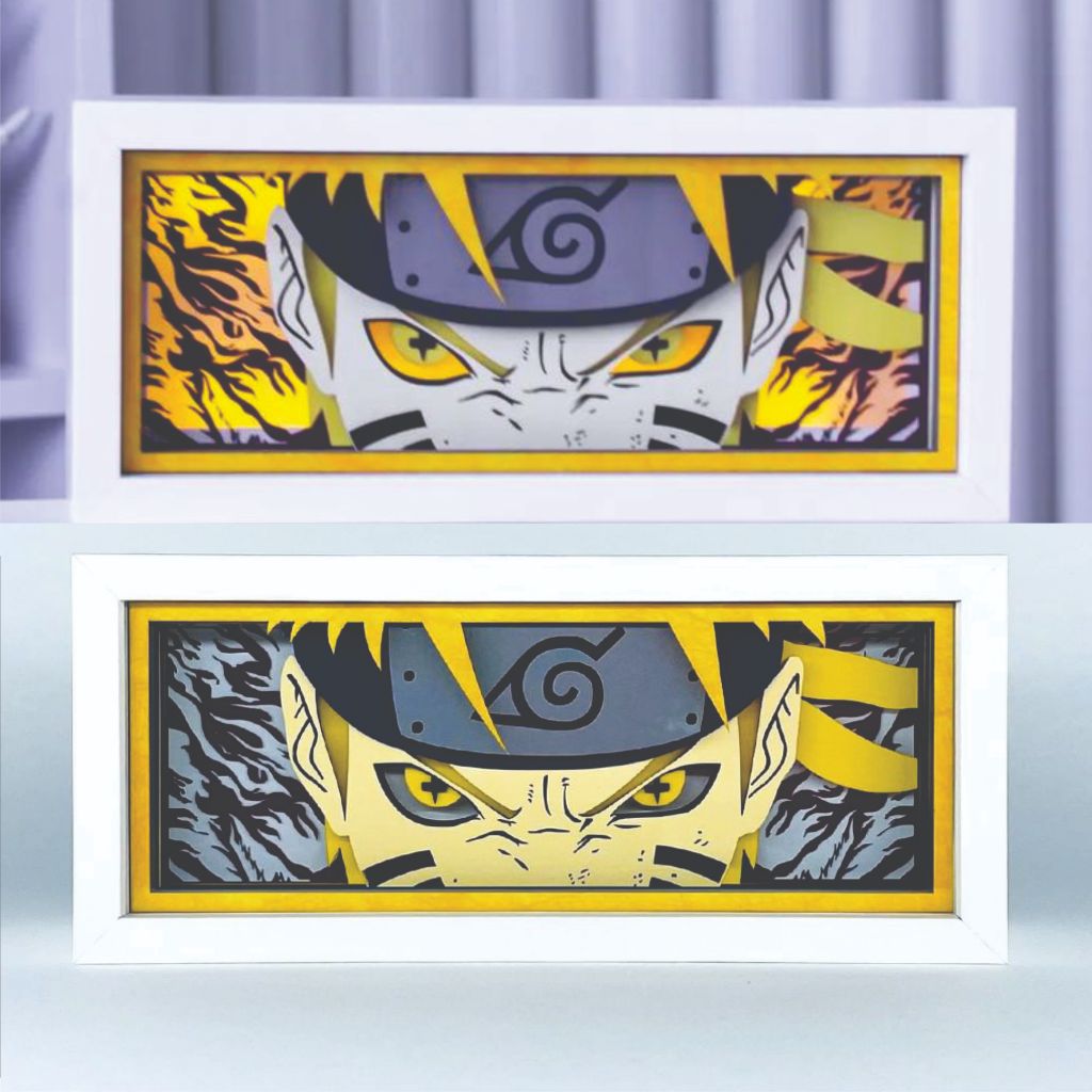 Jual 3D Anime Lightbox Naruto Art lampu LED dekorasi kamar | Shopee ...