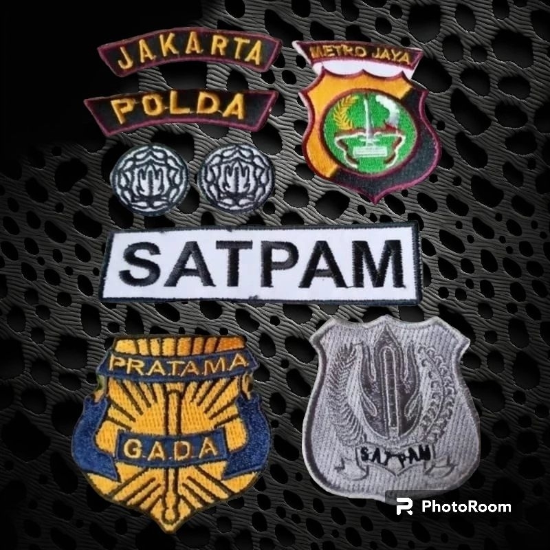 Jual logo set lengkap satpam jakarta | Shopee Indonesia