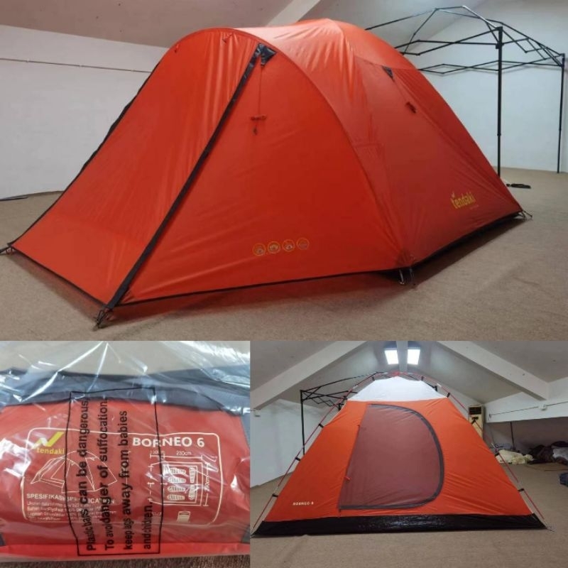 Jual NEW TENDAKI Borneo 6 tenda camping family kapasitas 6 7 orang ...