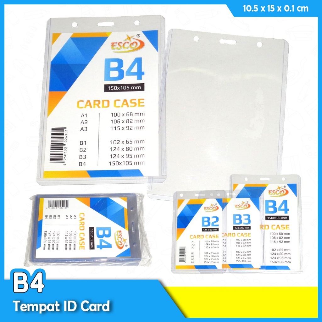 Jual 20 pcs Plastik mika Tempat ID Card Name tag Holder B4 | Shopee Indonesia