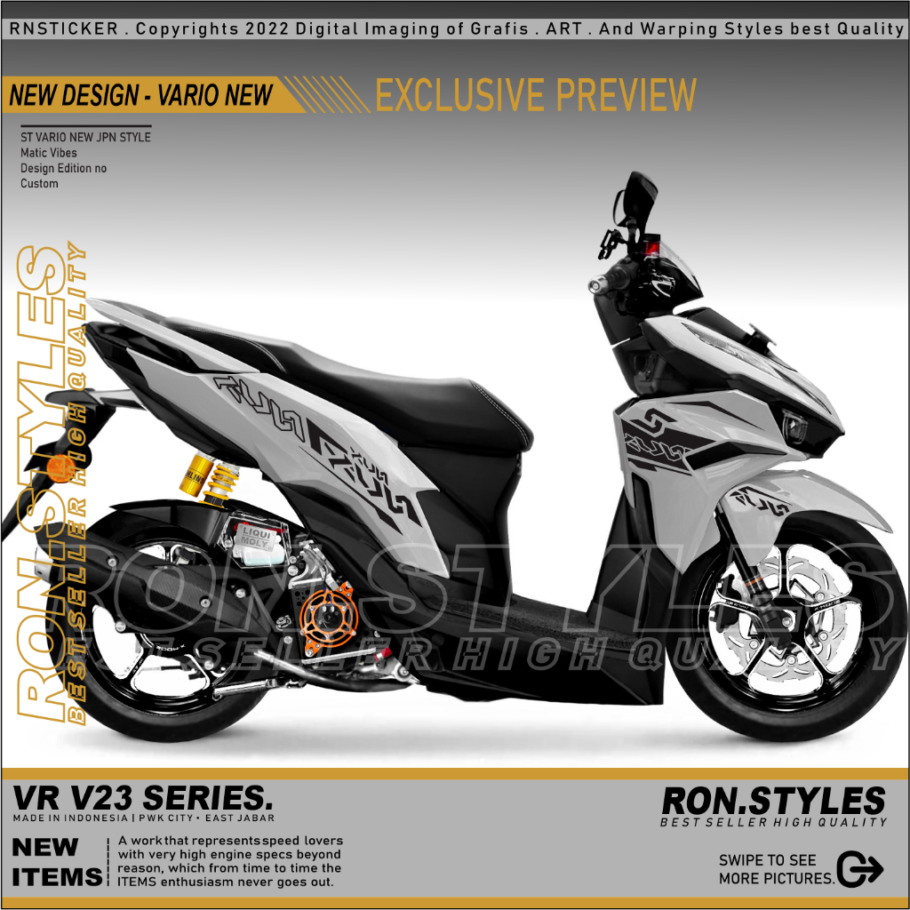 Jual VRV23 CUTTING STICKER STRIPING VARIO GEN2 STRIPING VARIASI VARIO ...