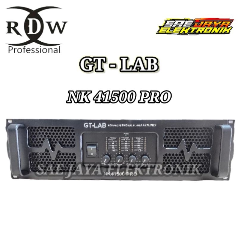 Jual Power amplifier RDW GT-LAB NK 41500 PRO / NK41500 PRO - 4 Chanel ...