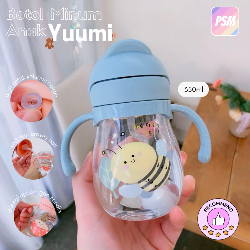 Jual [PSM] Botol Minum Anak Sedotan Lucu Botol Minum Bayi Training Cup Baby Botol Minum Karakter ...