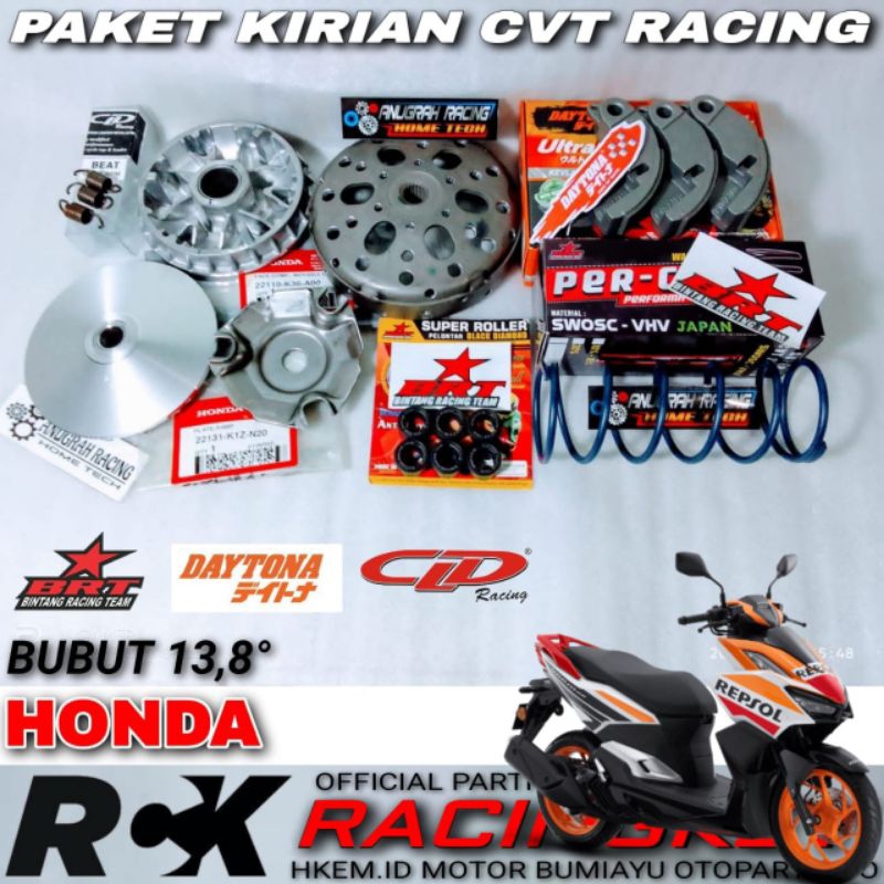 Jual Paket Kirian Full Upgrade CVT Vario 160 K2S Honda Click PCX ADV ...