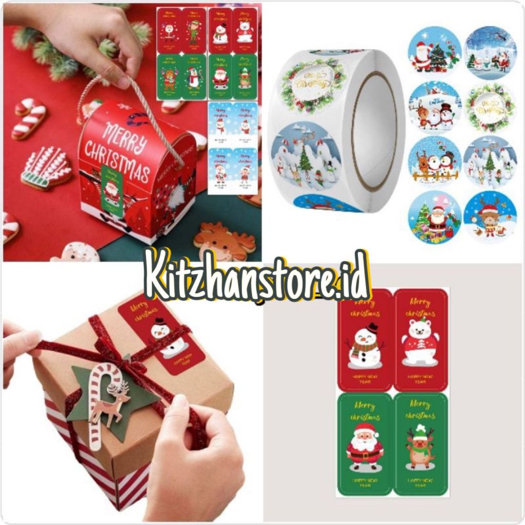 Jual stiker natal christmas label sticker tempelan natal | Shopee Indonesia