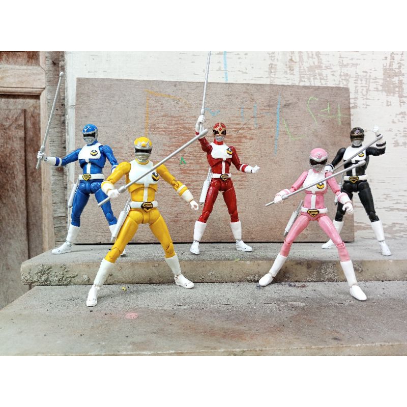Jual Shf Goggle Red custom Action figure power ranger rangers super ...