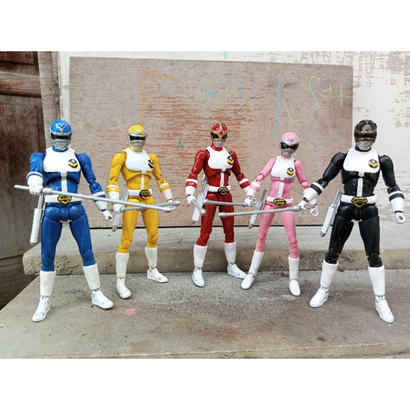 Jual Shf Goggle Red custom Action figure power ranger rangers super ...