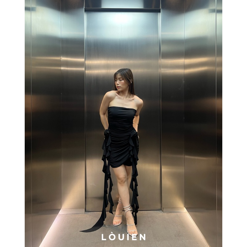 Jual Malina Off Shoulder Bodycon Dress L Ò U I E N Shopee Indonesia