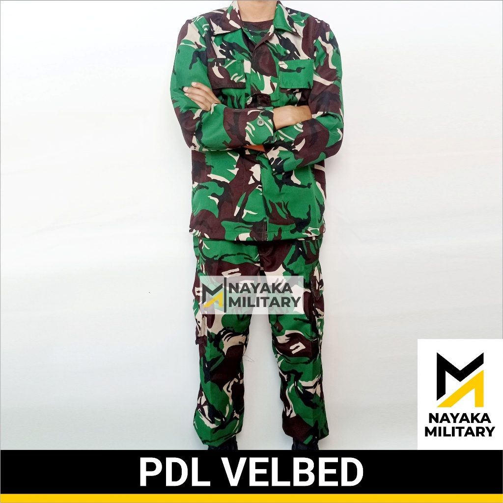 Jual Seragam PDL Velbed Stelan TNI Pakaian Lapangan Setelan Tentara ...