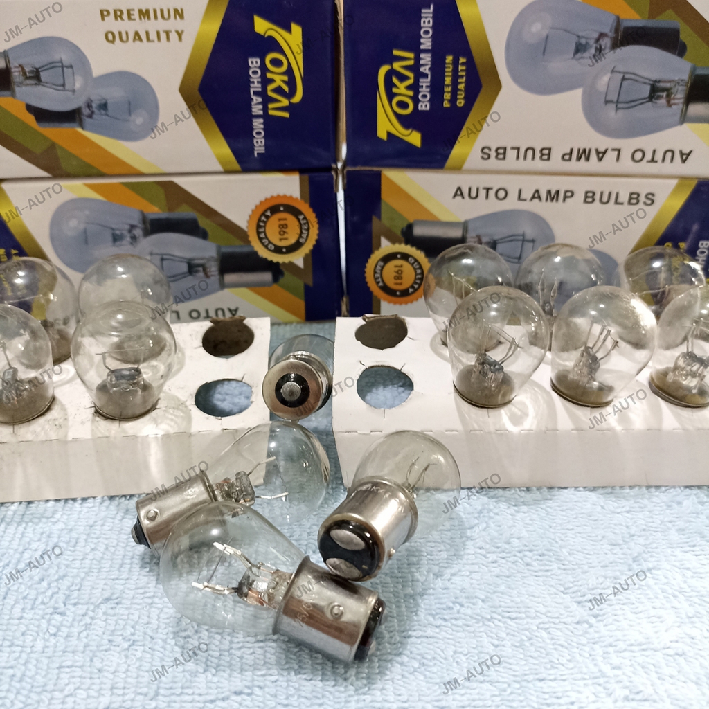 Jual Bola Lampu Rem T20 K2 Putar 12v 21w - 24v 25w Bohlam Stop Tokai Kaki/Kawat 2 (Harga Satuan ...