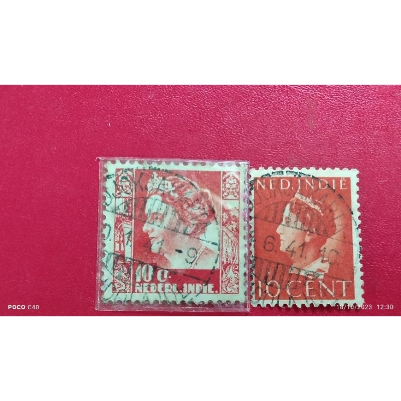 Jual perangko kuno Nederland indie 10 Cent koleksi filateli asli ...
