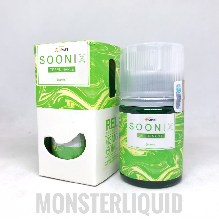 Jual SOONIX GREEN NAPLE BY RCRAFT 3MG 60ML | Shopee Indonesia