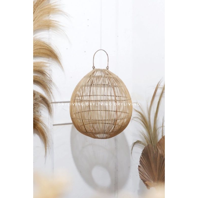 Jual RATTAN PENDANT LAMP LONJONG | Shopee Indonesia