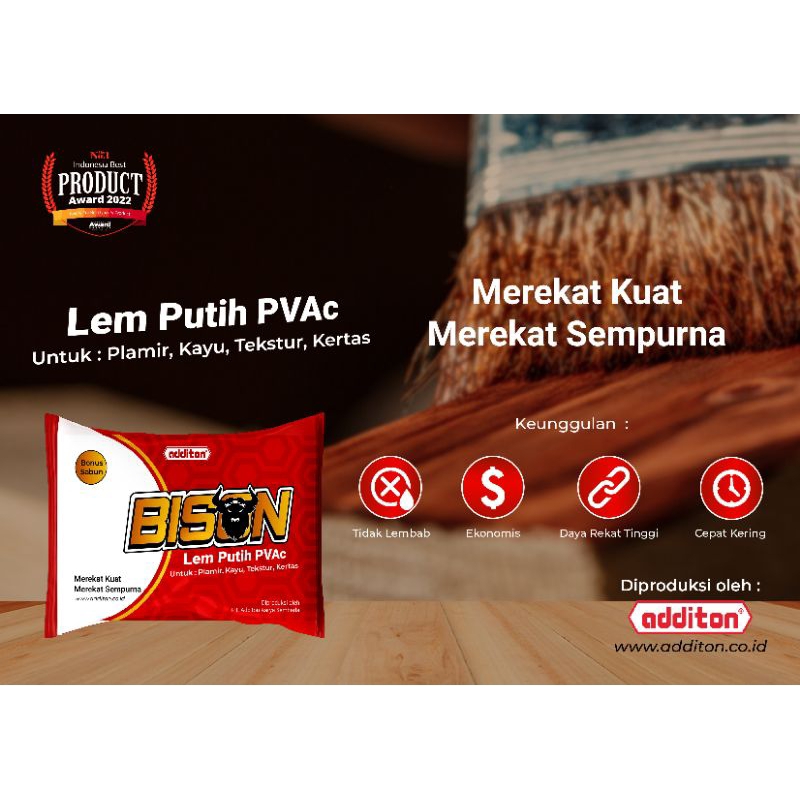 Jual LEM KAYU TEMBOK PUTIH / LEM BISON | Shopee Indonesia