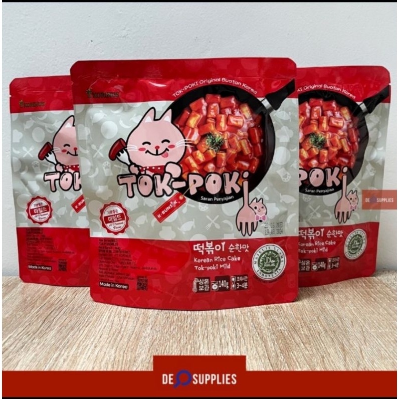 Jual Tokpoki Mild K-Bunsik 140gr - Tok-poki Toppoki Tteokpoki Korea ...