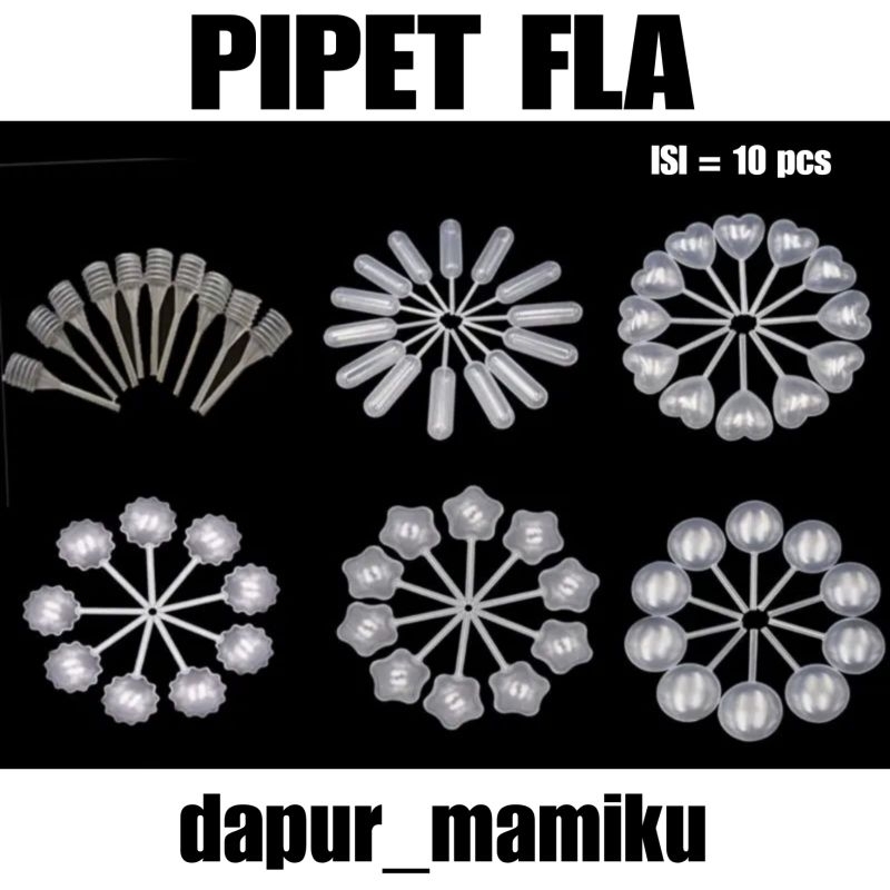 Jual 10 PCS - Pipet Fla / Pipet Cupcake Cup cake Pipet Plastik Kue ...