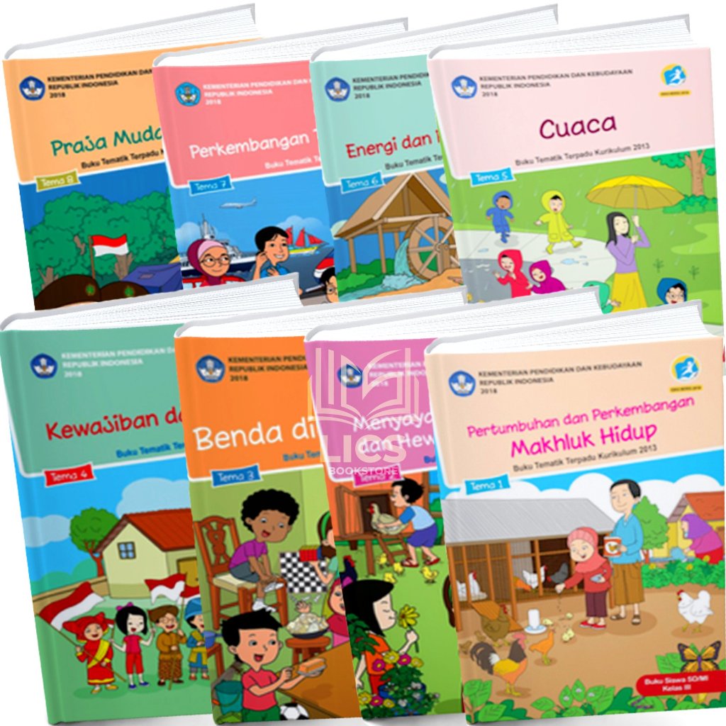 Jual Buku Tematik SD Kelas 3 SEMESTER 1 TEMA 1234 DAN SEMESTER 2 TEMA 5678 Revisi 2018 Kurikulum ...