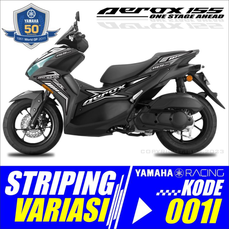 Jual Sticker striping variasi motor Yamaha Aerox Semi Decal | Shopee ...