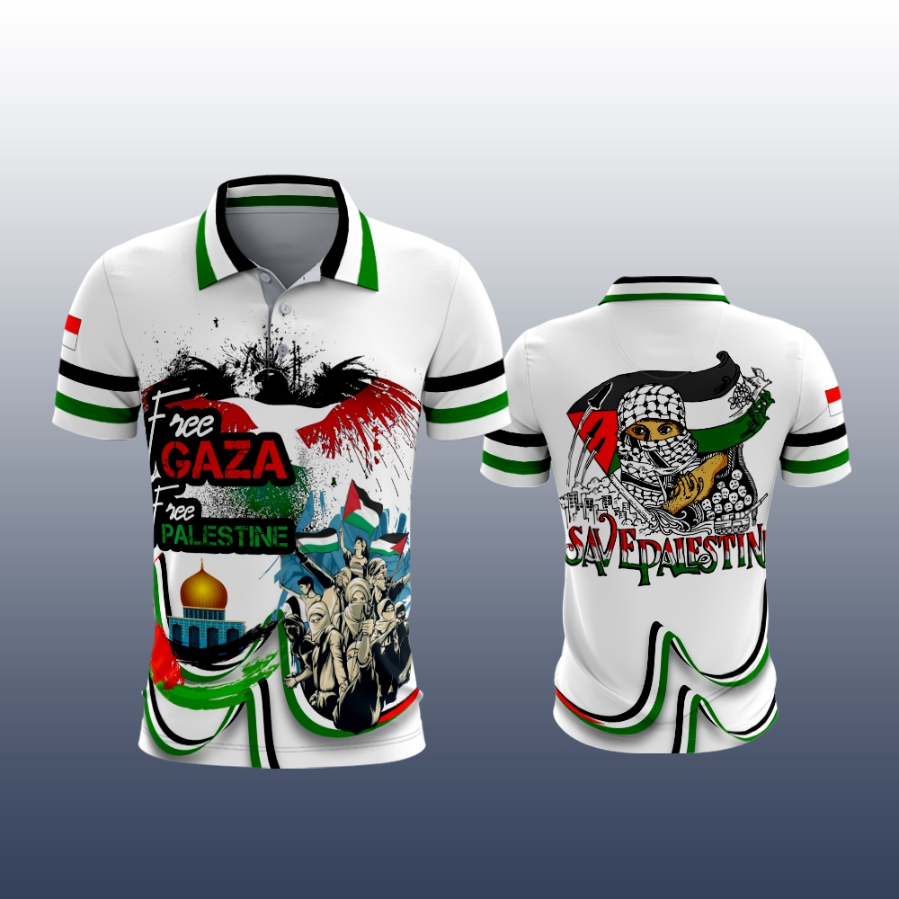 Jual Jual Baju Palestina Kaos palestina Jersey Palestine Polo Pria SAVE ...