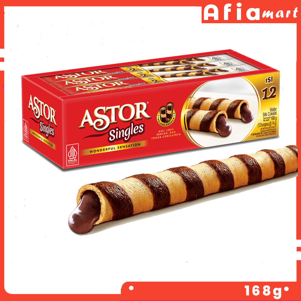Jual Astor Singles Stik Coklat 1 Box Isi 12 Pcs | Shopee Indonesia