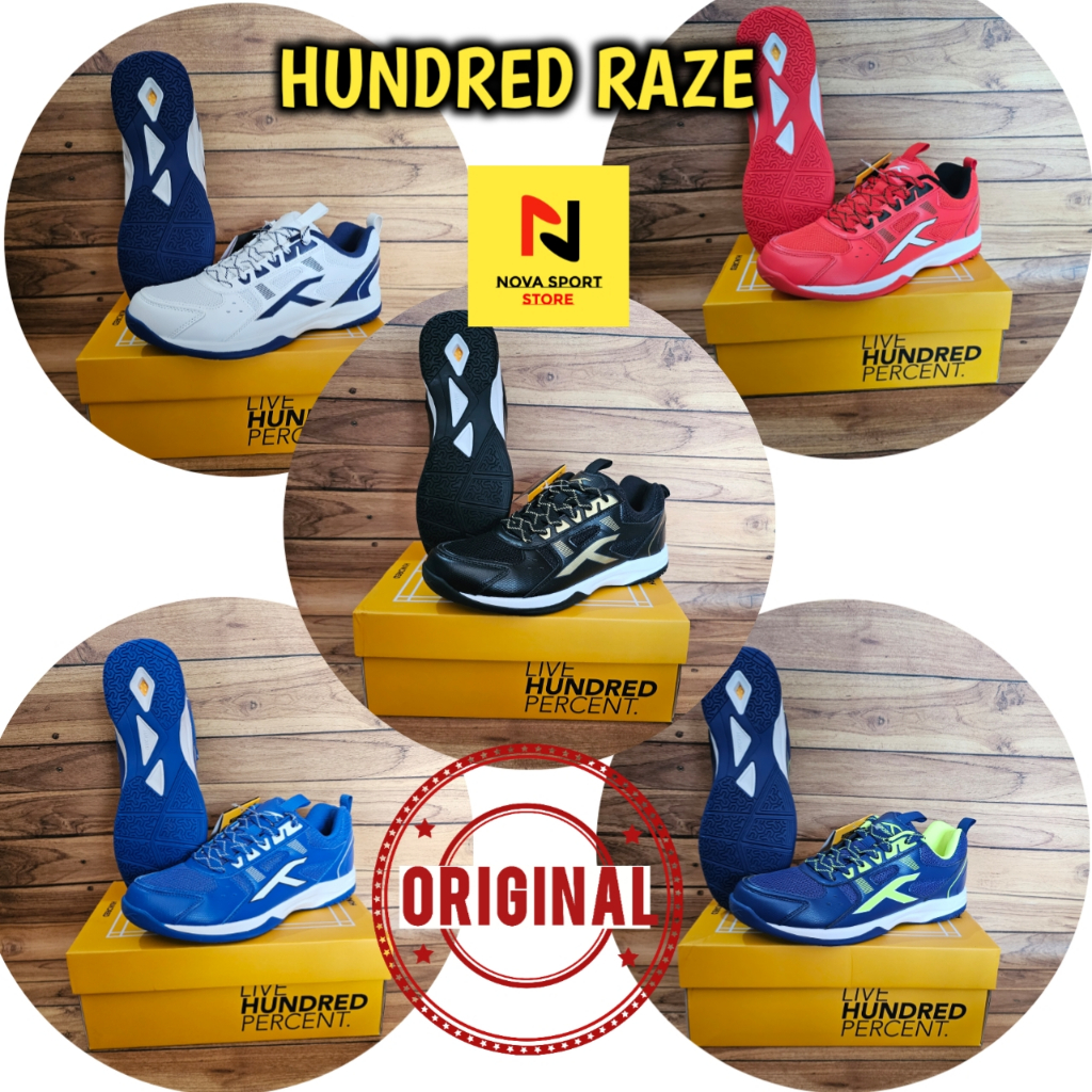 Jual Hundred Sepatu Badminton Raze | Shopee Indonesia