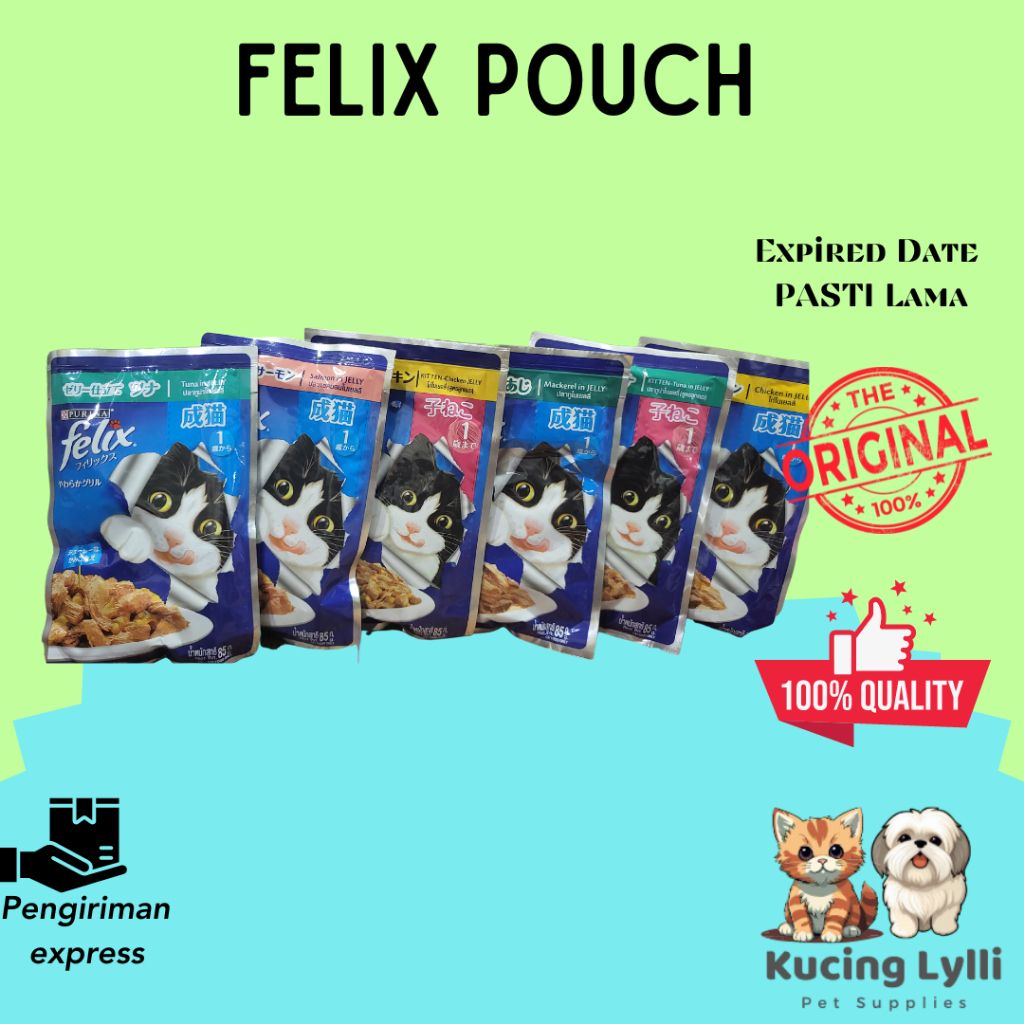 Jual Felix Pouch 85 gram - Makanan Kucing Basah - Makanan Kucing ...