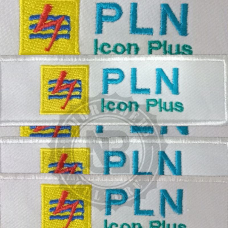 Jual Logo Patch Bordir PLN Icon Plus//Bordir Emblem Logo PLN Icon Plus ...