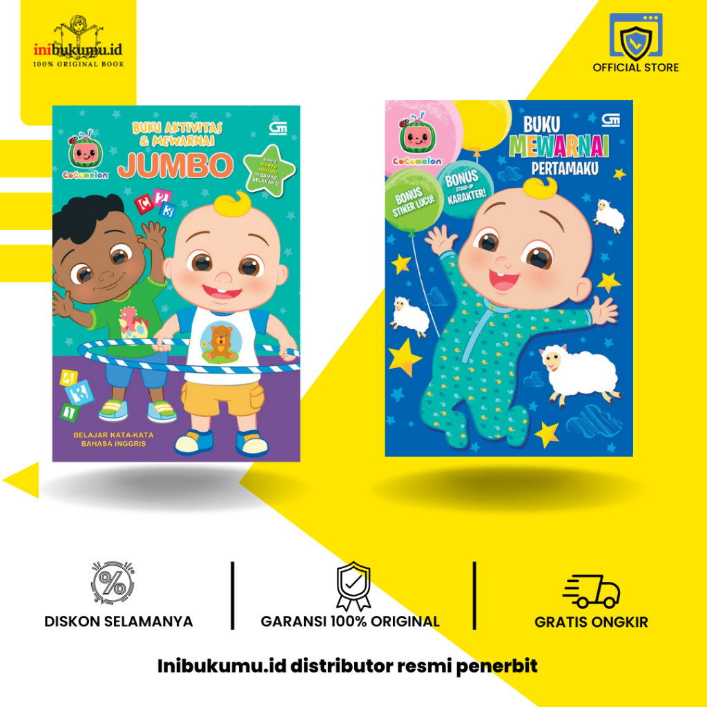 Jual COCOMELON BUKU AKTIVITAS DAN MEWARNAI JUMBO, COCOMELON BUKU ...