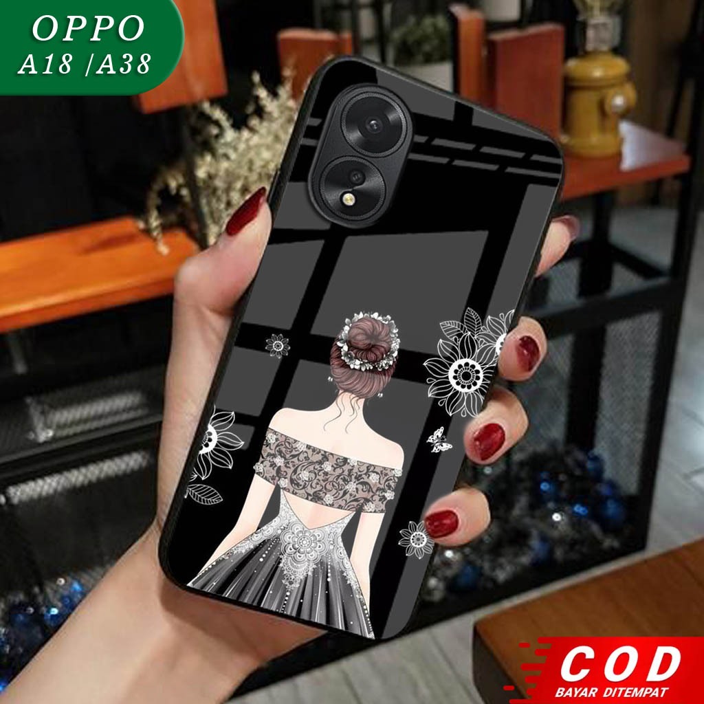 Jual Softcase Kaca Kilau Oppo A18 A38 Softcase Casing Terbaru