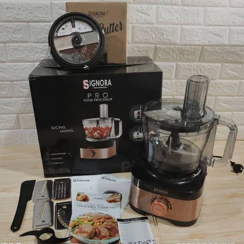 Jual ( Bekas Unboxing (Like New) ) Signora Food Processor Dengan 2 ...