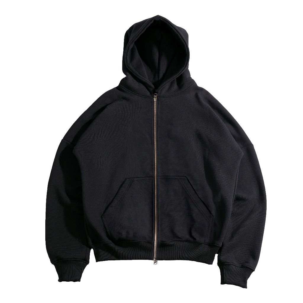 Jual Double Zipper Boxy Hoodie Oversized | Shopee Indonesia