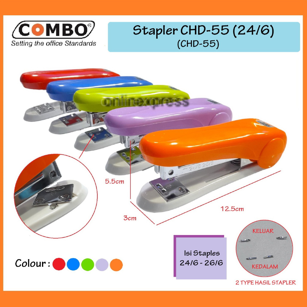 Jual Stapler HD-55 / Stapler Besar / Alat Staples No.3 / Hekter CHD55 ...