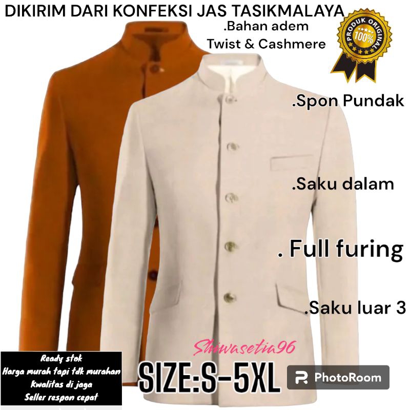 Jual Jas Mandarin / Jasko Pria /Atasan Jasko /Jasko Santri /Jas guru ...