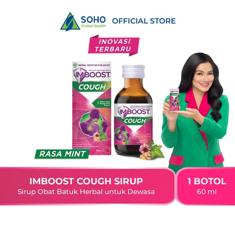 Jual Imboost Cough Sirup Obat Batuk Dewasa 60ml | Shopee Indonesia