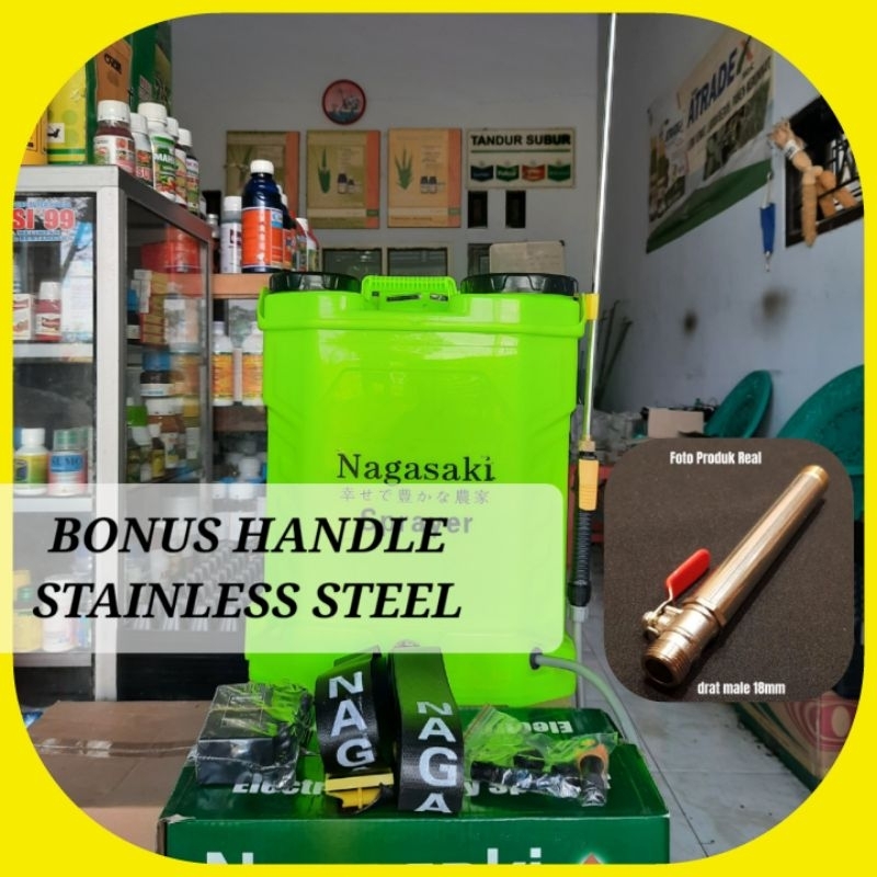 Jual Tangki Sprayer Elektrik Nagasaki 16L Tekanan tinggi 100psi Battery ...