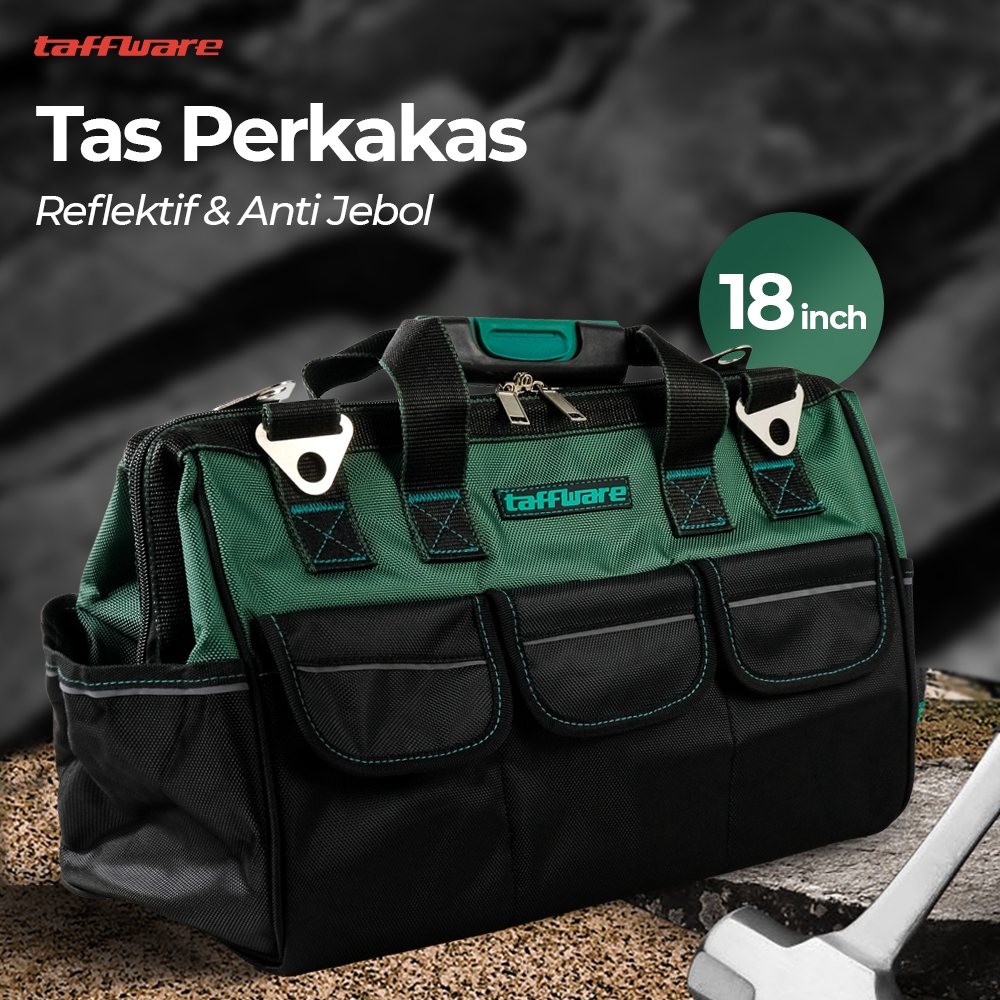 Jual Tas Perkakas 18" Inch Tebal Storage Tool Bag Waterproof Reflective ...