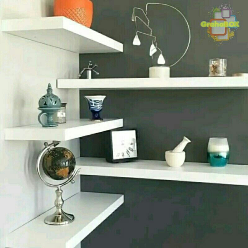 Jual Ambalan hias dinding minimalis papan BLOCKBOARD kualitas PREMIUM ...